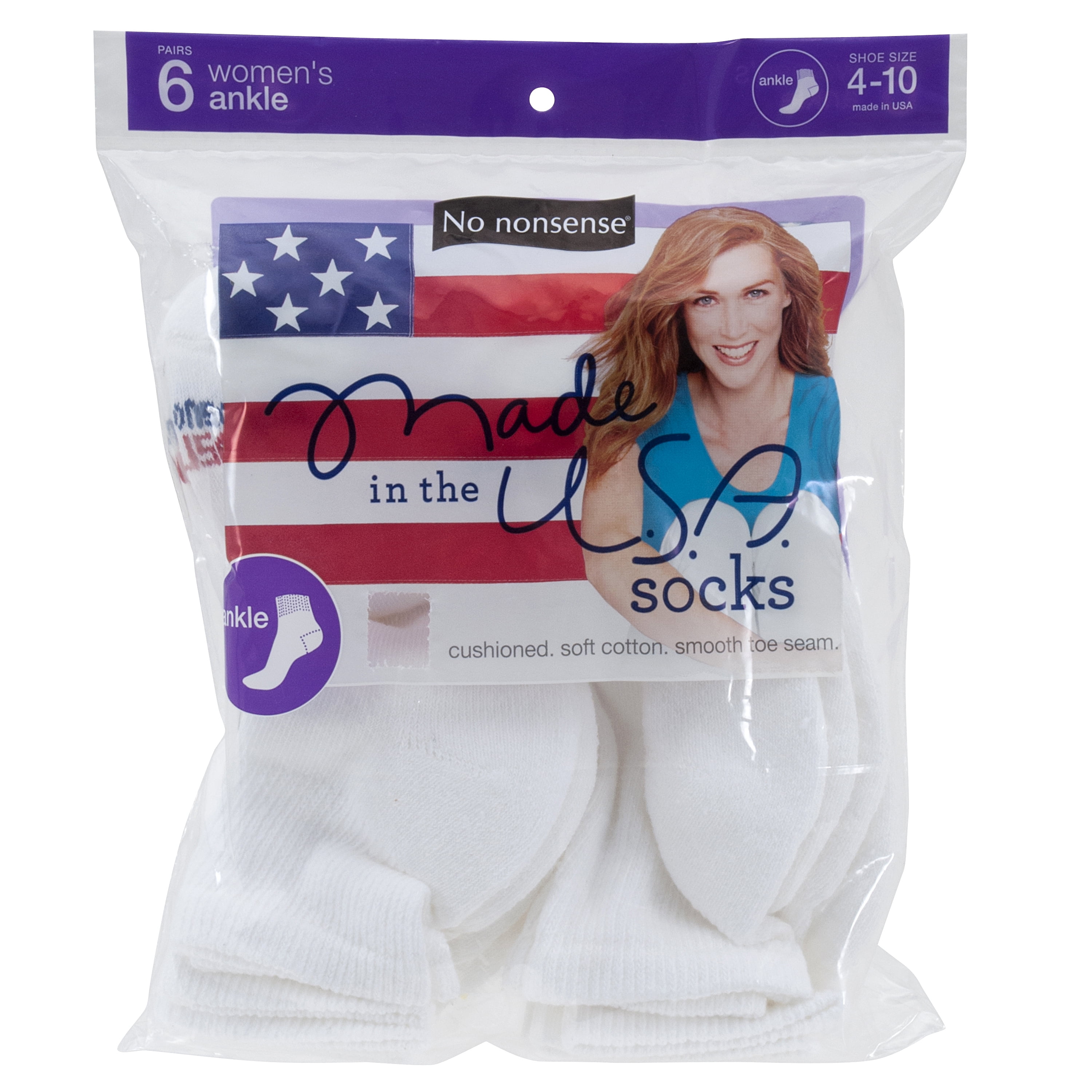 Ankle Socks, 6 Pairs - Walmart.com