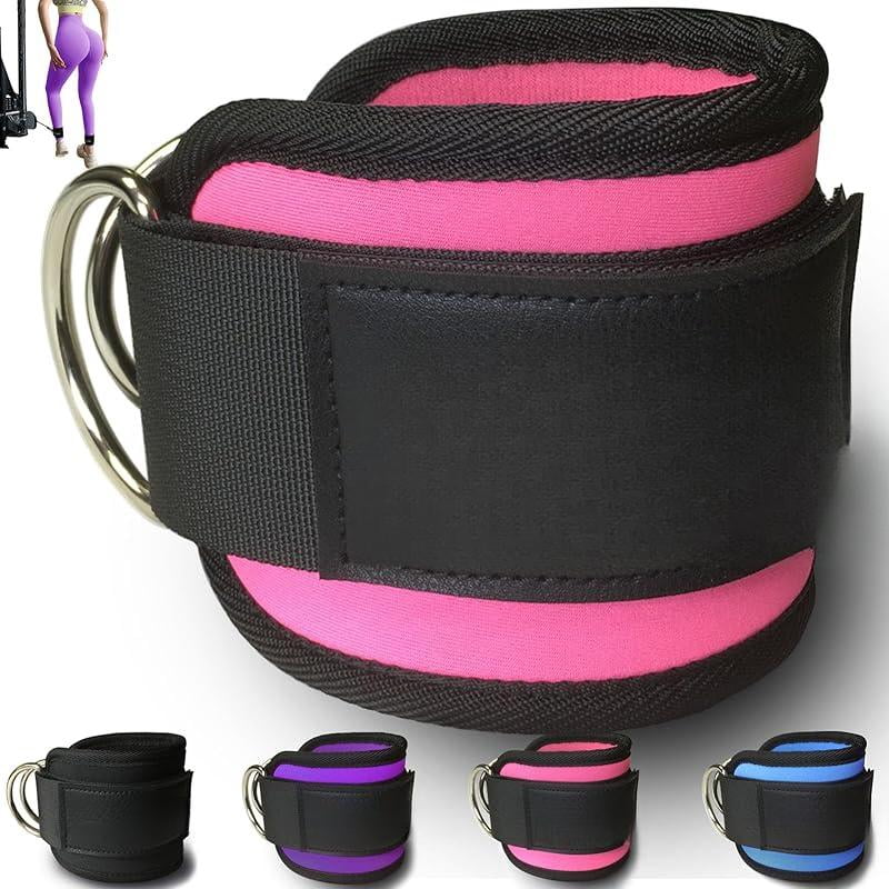 Ankle Strap(Pair) for Cable Machine, Ankle Cuff for Kickbacks, Leg ...