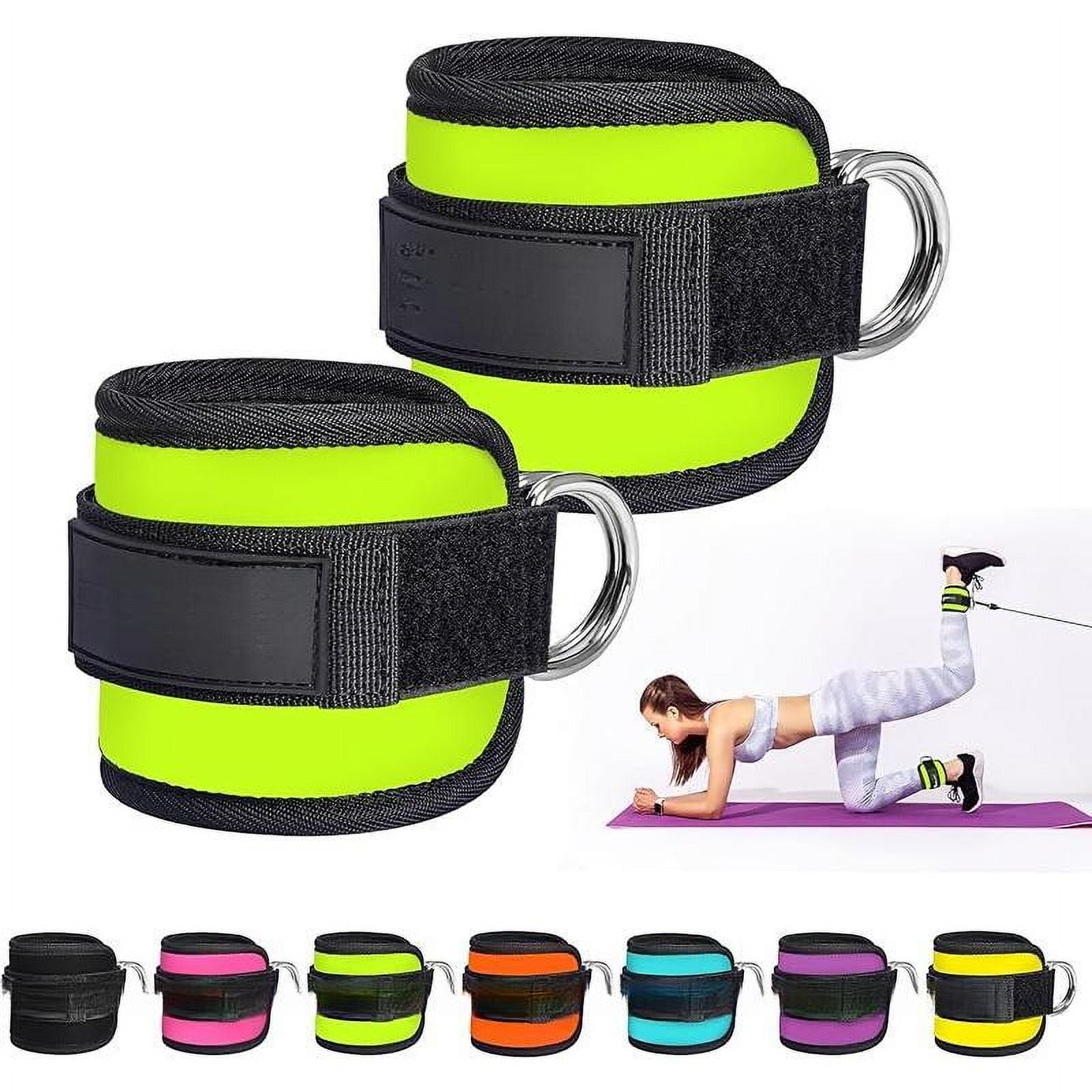 Ankle Strap for Cable Machine, Gym Ankle Cuff for Kickbacks, Leg ...