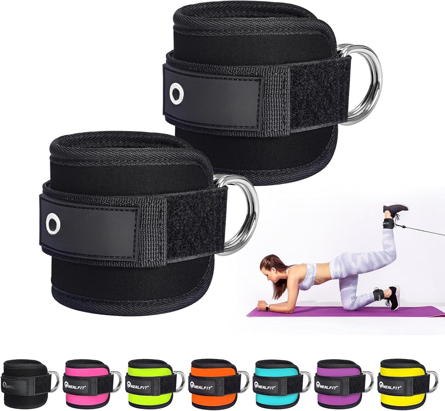 Ankle Strap for Machine, Gym Ankle Cuff for Kickbacks, Extensions ...