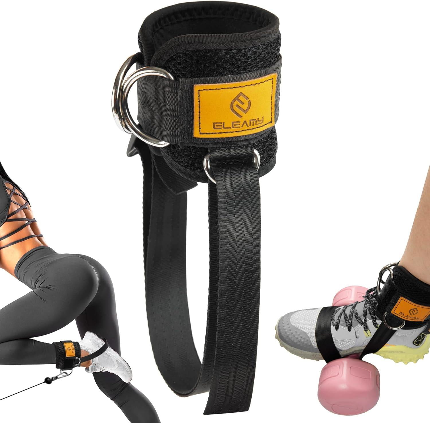 Ankle Straps for Dumbbells Weights and Cable Machines, Dumbbell Foot ...