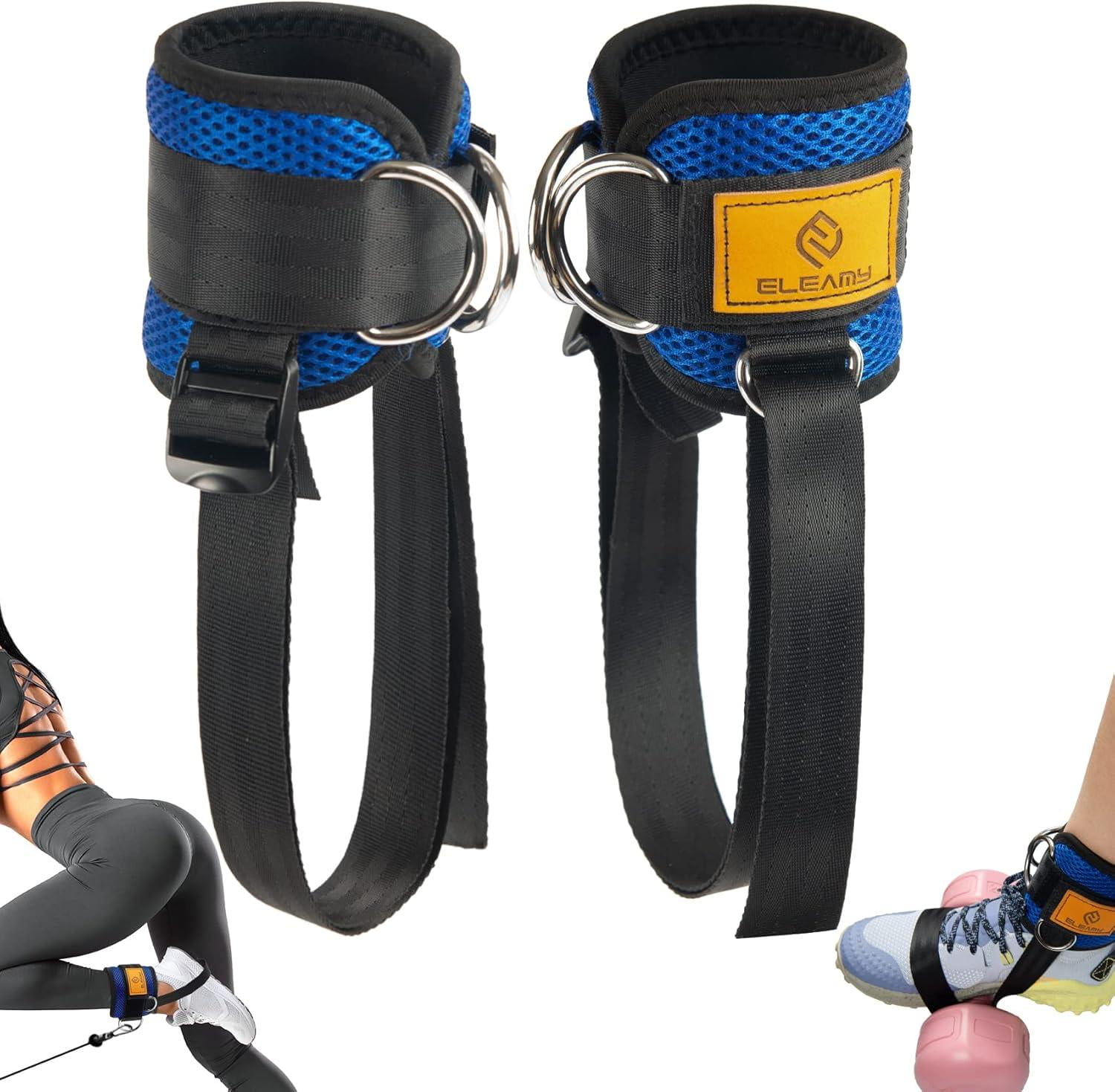 Ankle Straps for Dumbbells Weights and Cable Machines, Dumbbell Foot ...