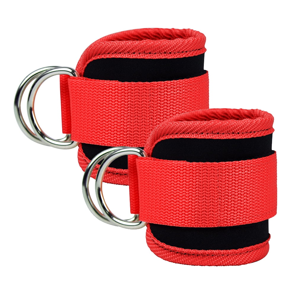 Ankle Straps (Pair) For Cable Machine Kickbacks, , Lower Body Exercises ...