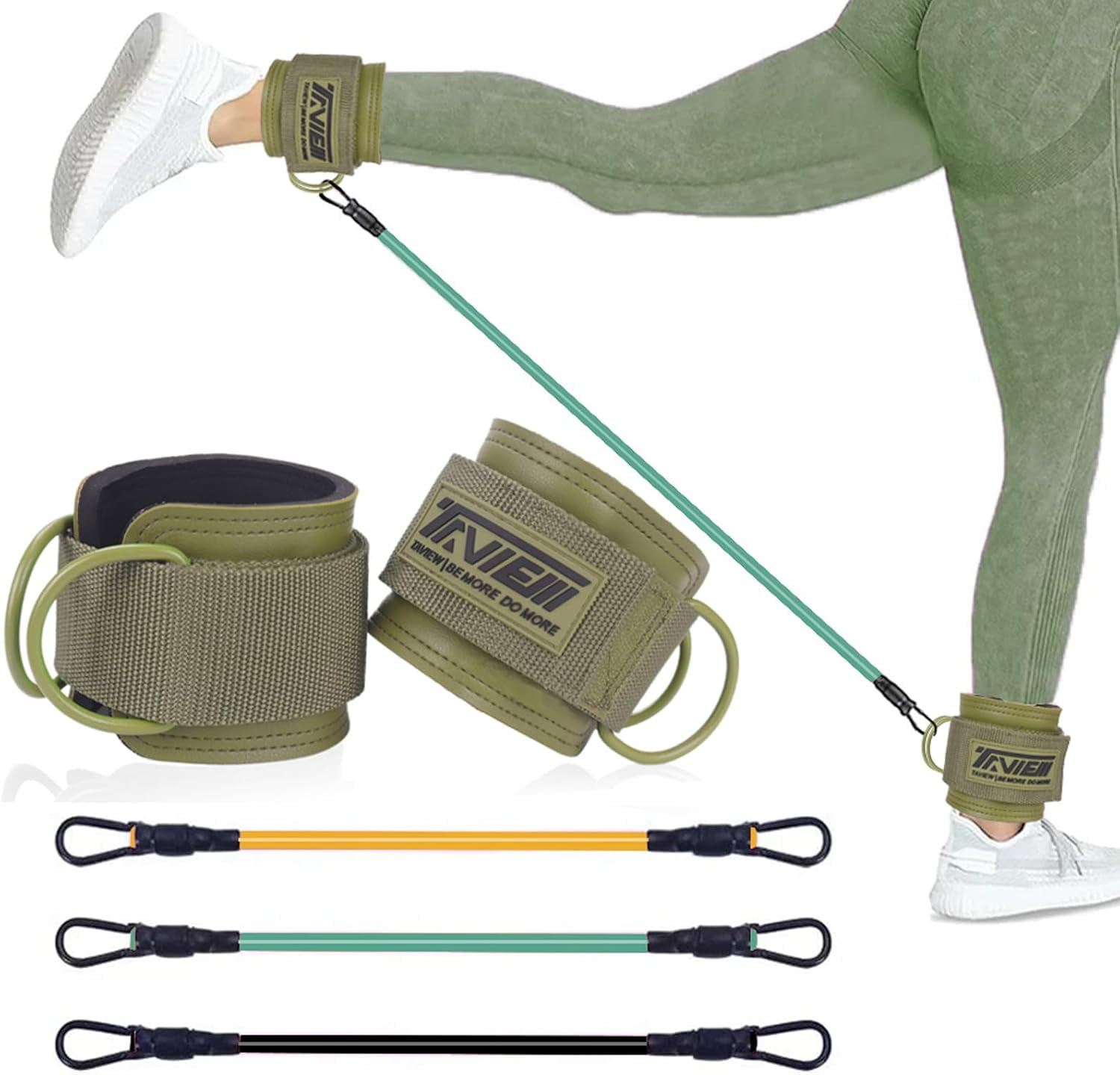 Ankle Straps Resistance Bands with Cuffs, Ankle Bands for Working Out ...