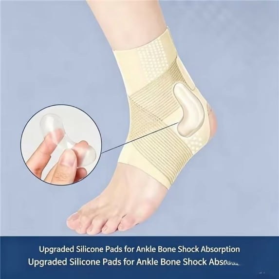 Ankle Support Brace,Flexible Skin Friendly Silicone Compression Wrap ...