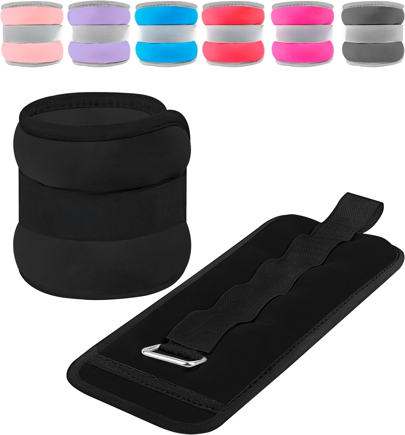 Ankle Weights A Pair of 1/2/3/4/6/8/10/12/20 LBS Wrist Leg Arm Weights ...