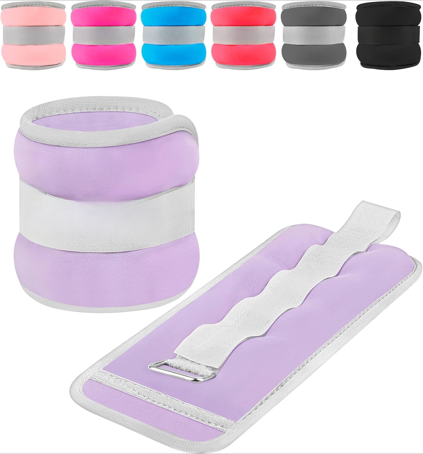 Ankle Weights A Pair of 1/2/3/4/6/8/10/12/20 LBS Wrist Leg Arm Weights ...