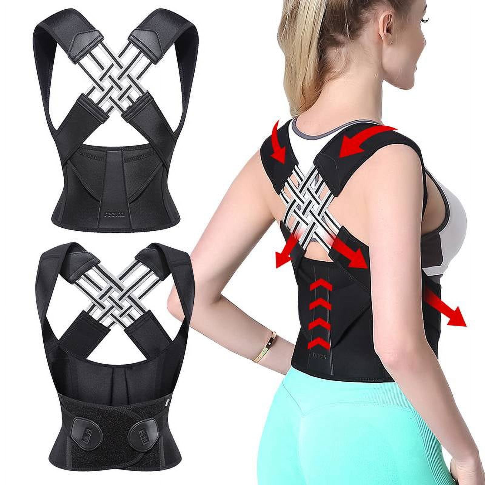 iMucci Adjustable Back Brace Posture Corrector, Pain Relief, Muscle ...