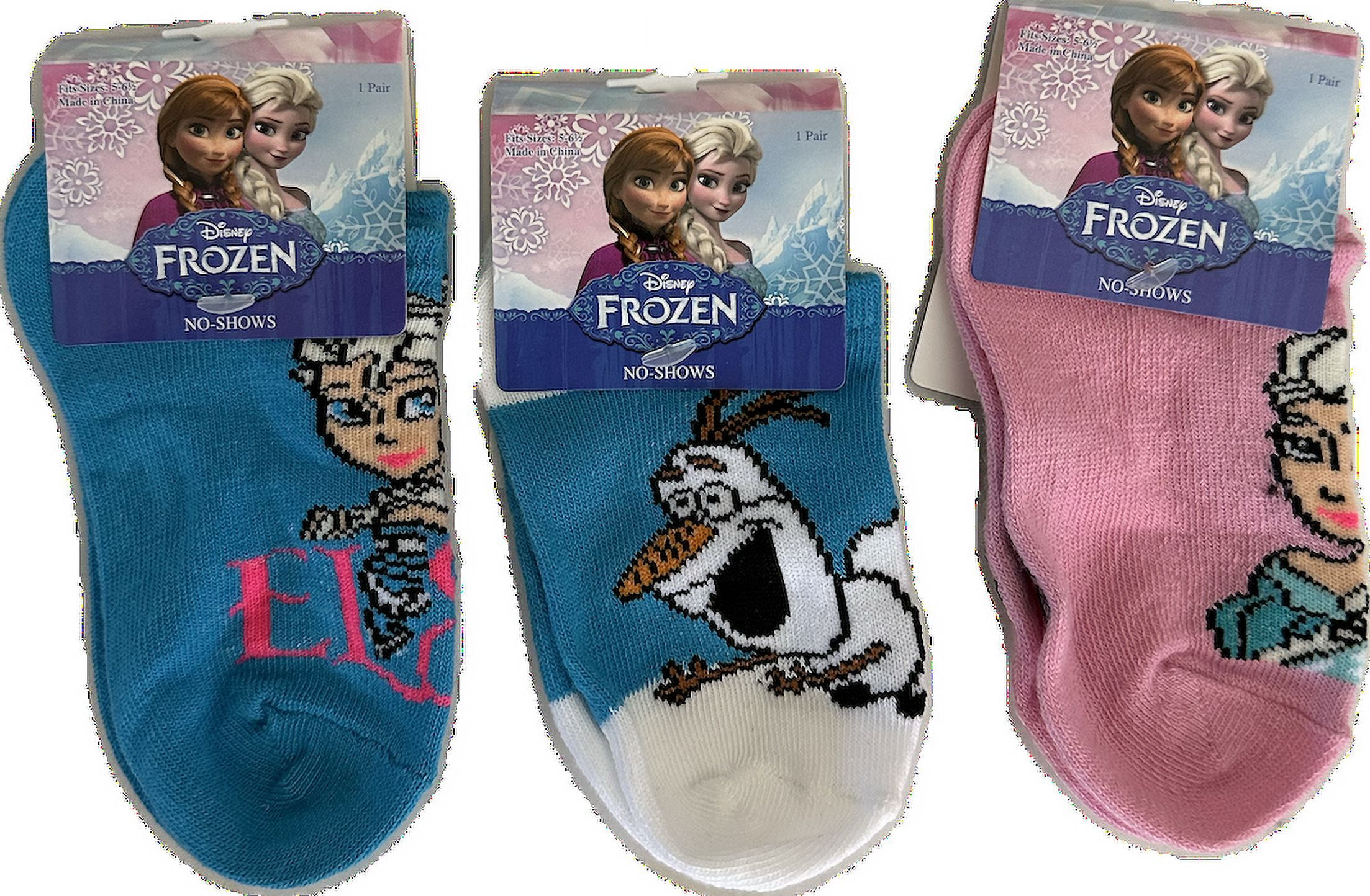 Anklet Socks - Disney - Frozen Kids Size 5-6.5 Set of 3 New 4127016A ...