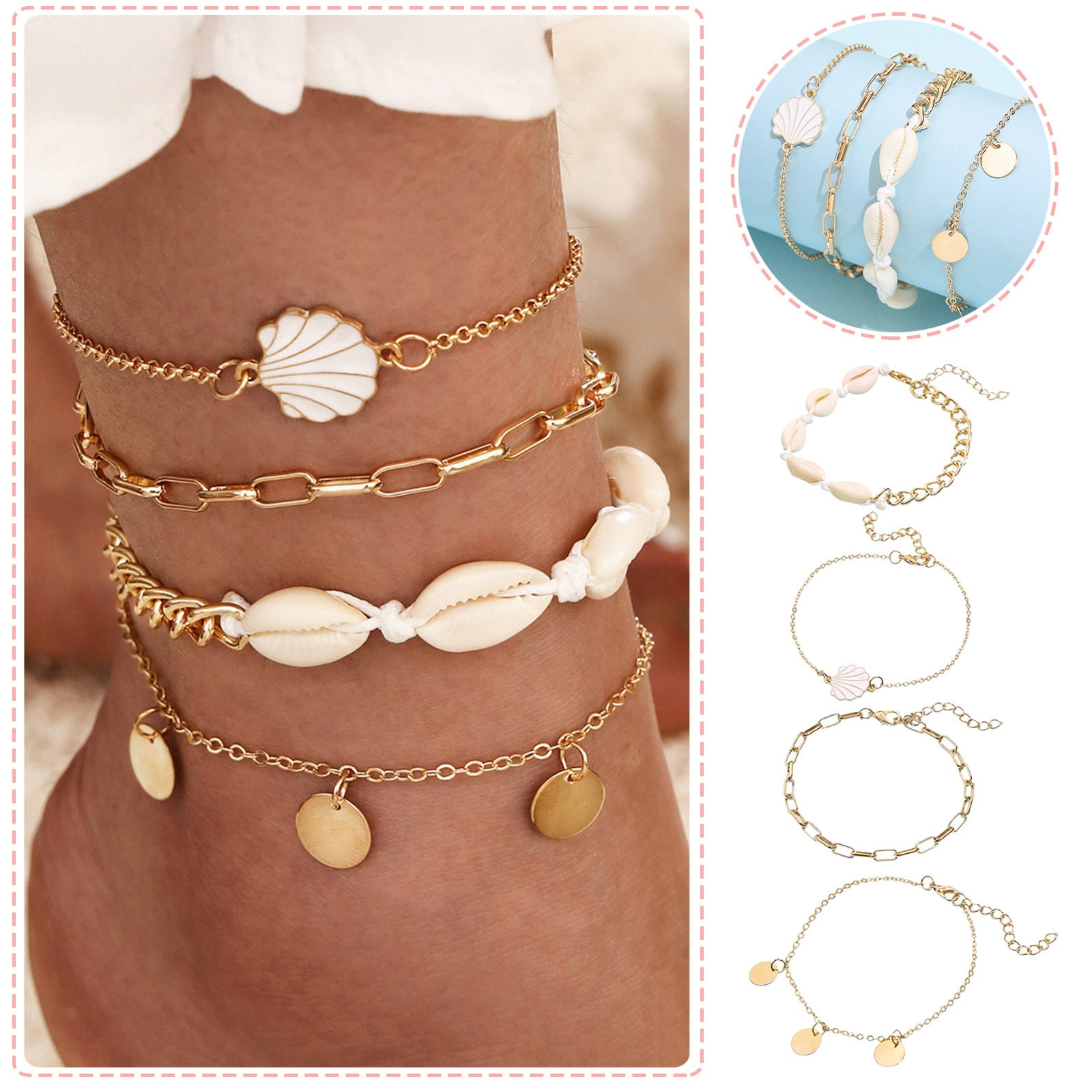 Anklets For Women Women's Fashion Light Feet Chain Creative Simple ...