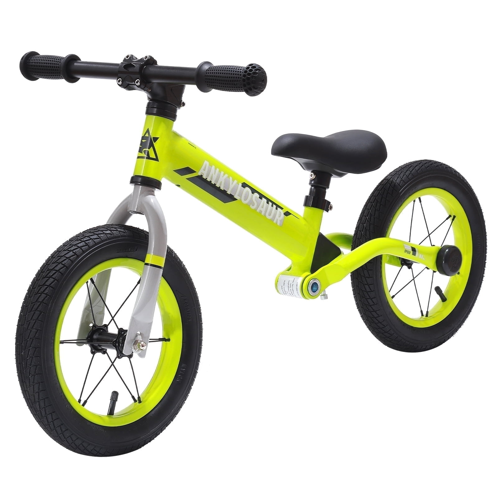 Anklosaur 12" Lightweight Balance Bike – No Pedal Outdoor Toddler Bike ...