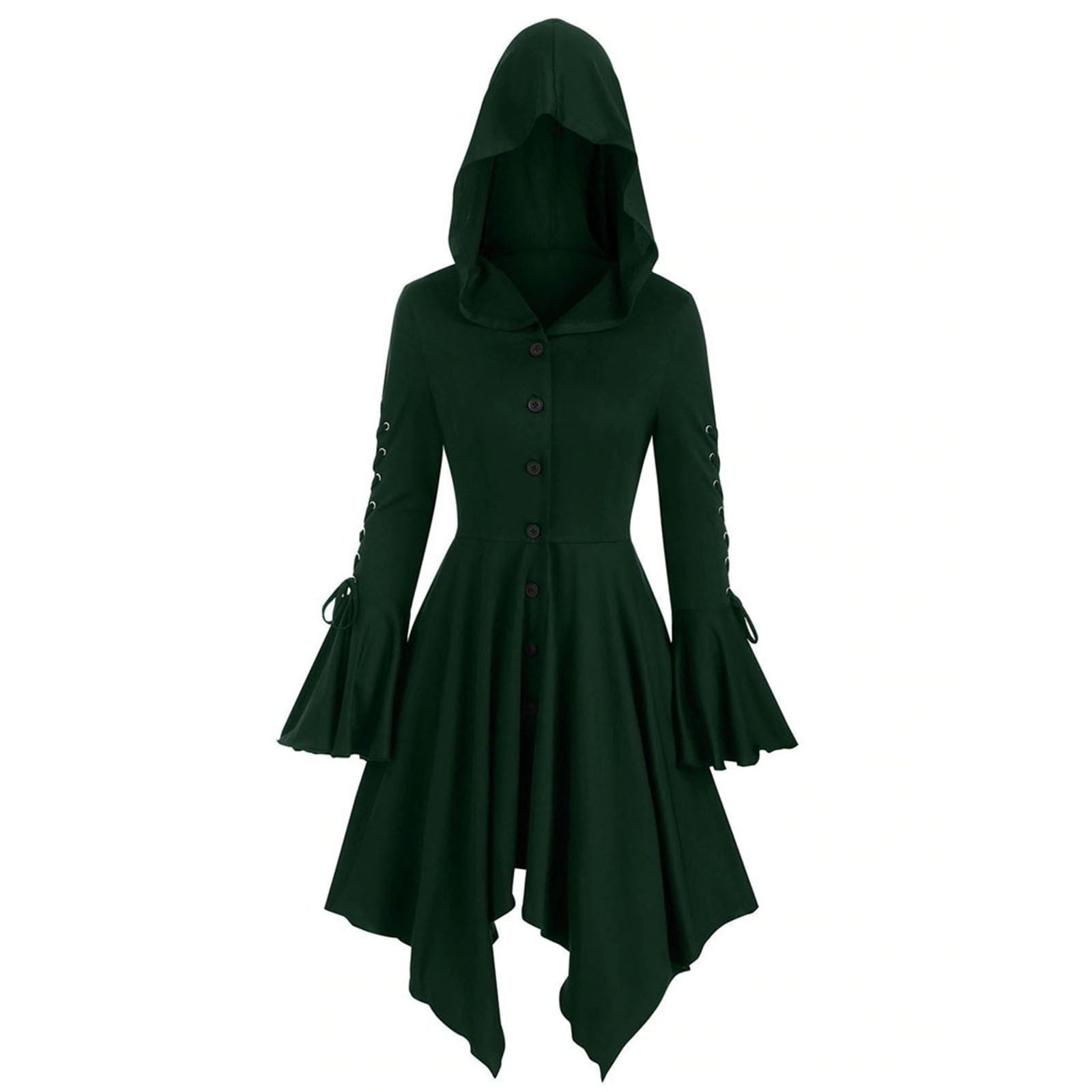 Ankola Medieval Cloak Hooded Dress for Women Renaissance Gothic High ...