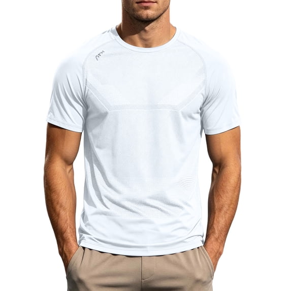 Ankola Men's Athletic Running T-Shirts Quick Dry Gym Workout Shirts ...