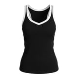 Ankola Womens Tank Tops Square Neck Sleeveless Ribbed Knit Camisole ...