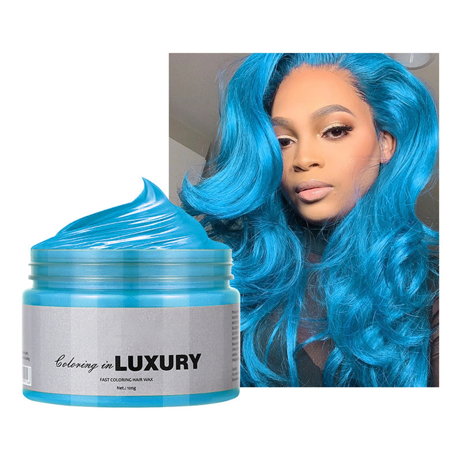 Ankoty Blue 9 Colors Temporary Hair Wax Color Wax Colored Hair Dye ...