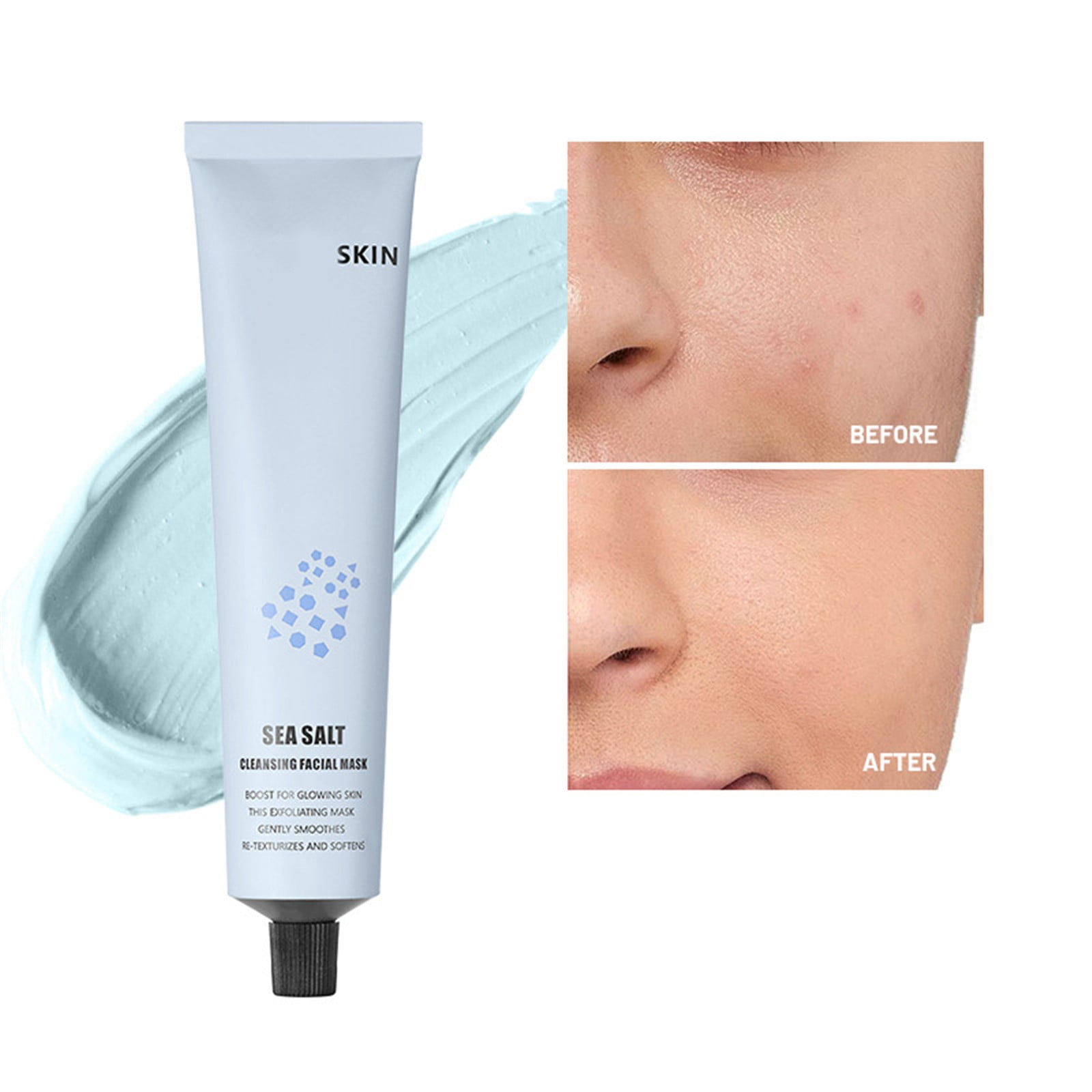 Ankoty Blue Facial Mask Hot Sale! Sea Volcanic Mud Cleansing Care ...
