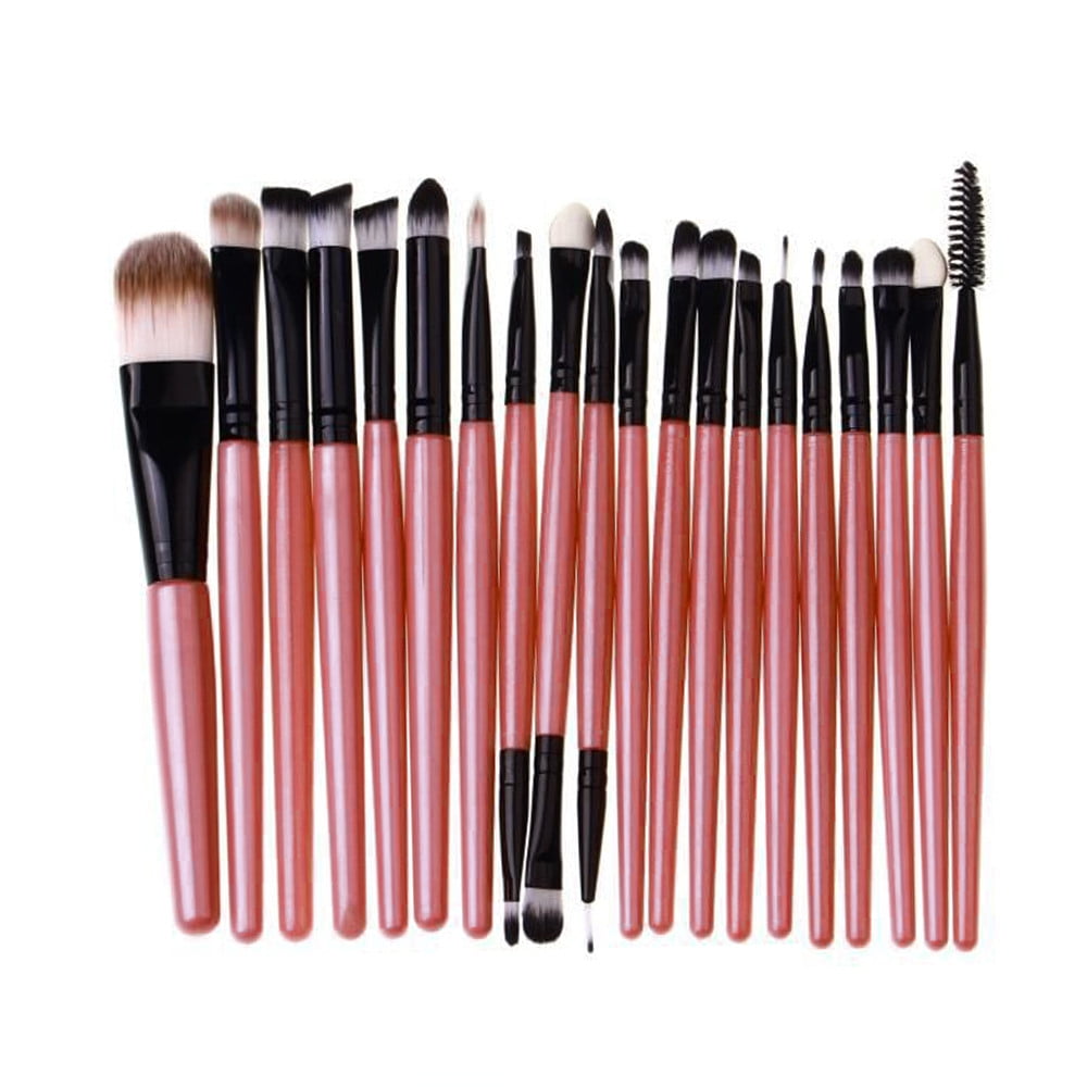 Ankoty Brush Big Sale! 20 Pcs Wooden Handle Makeup Brush Set Tools Make ...