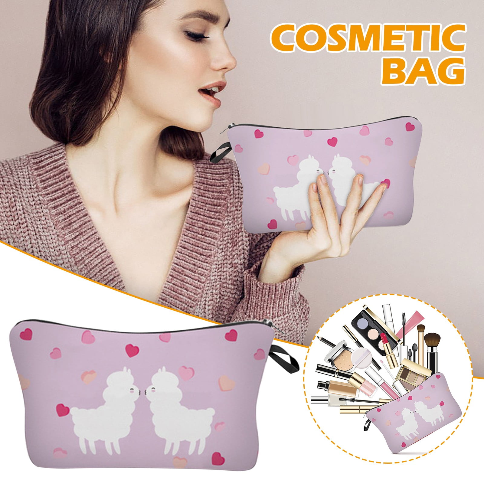 Ankoty Cosmetic Bag Hot Sale! Cosmetic Bag for Women ,Adorable Roomy ...