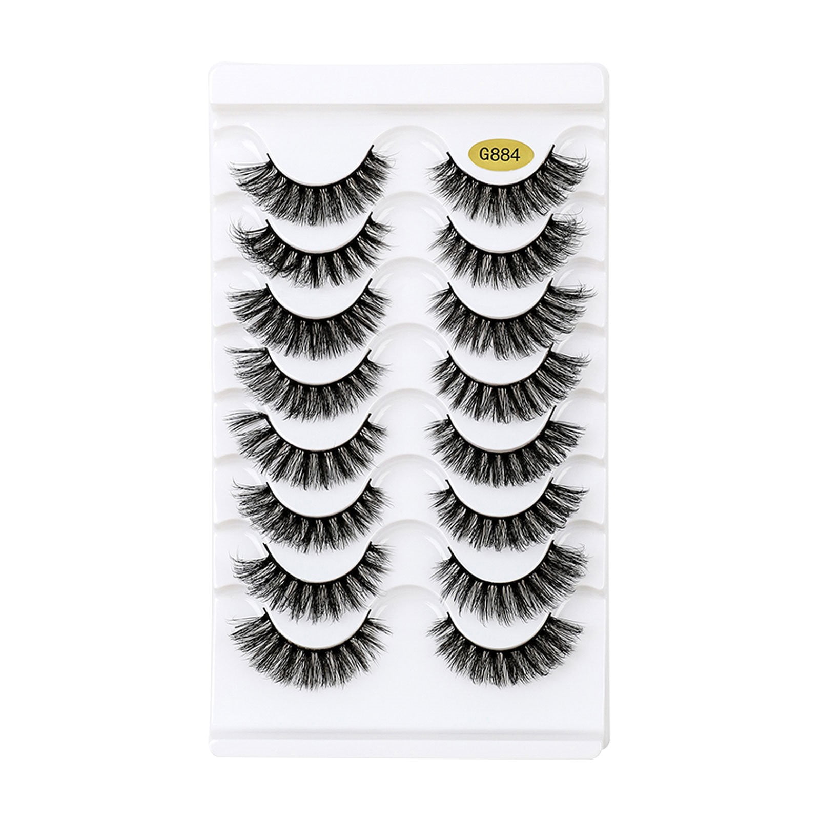 Ankoty Clearance! False Eyelashes Fluffys 8D Faux Minks Lashes Cat-Eye ...