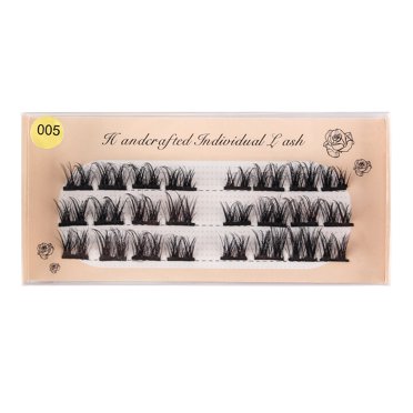 Self-adhesive False Eyelashes Reusable Natural 3D Lashes Curly Stick On ...