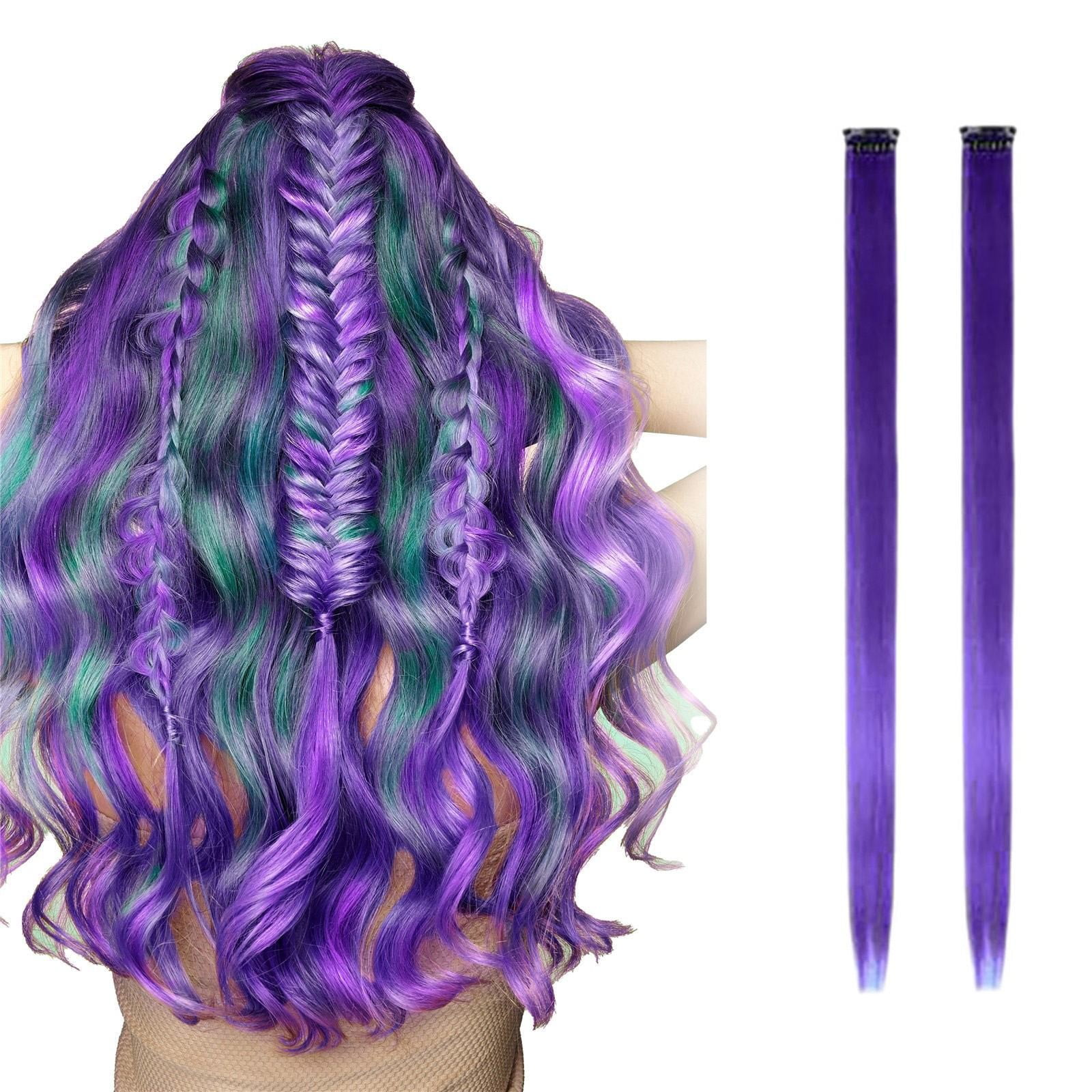 Ankoty Grape Purple Wig Hot Sale! Color Card Wig Piece Long Straight ...