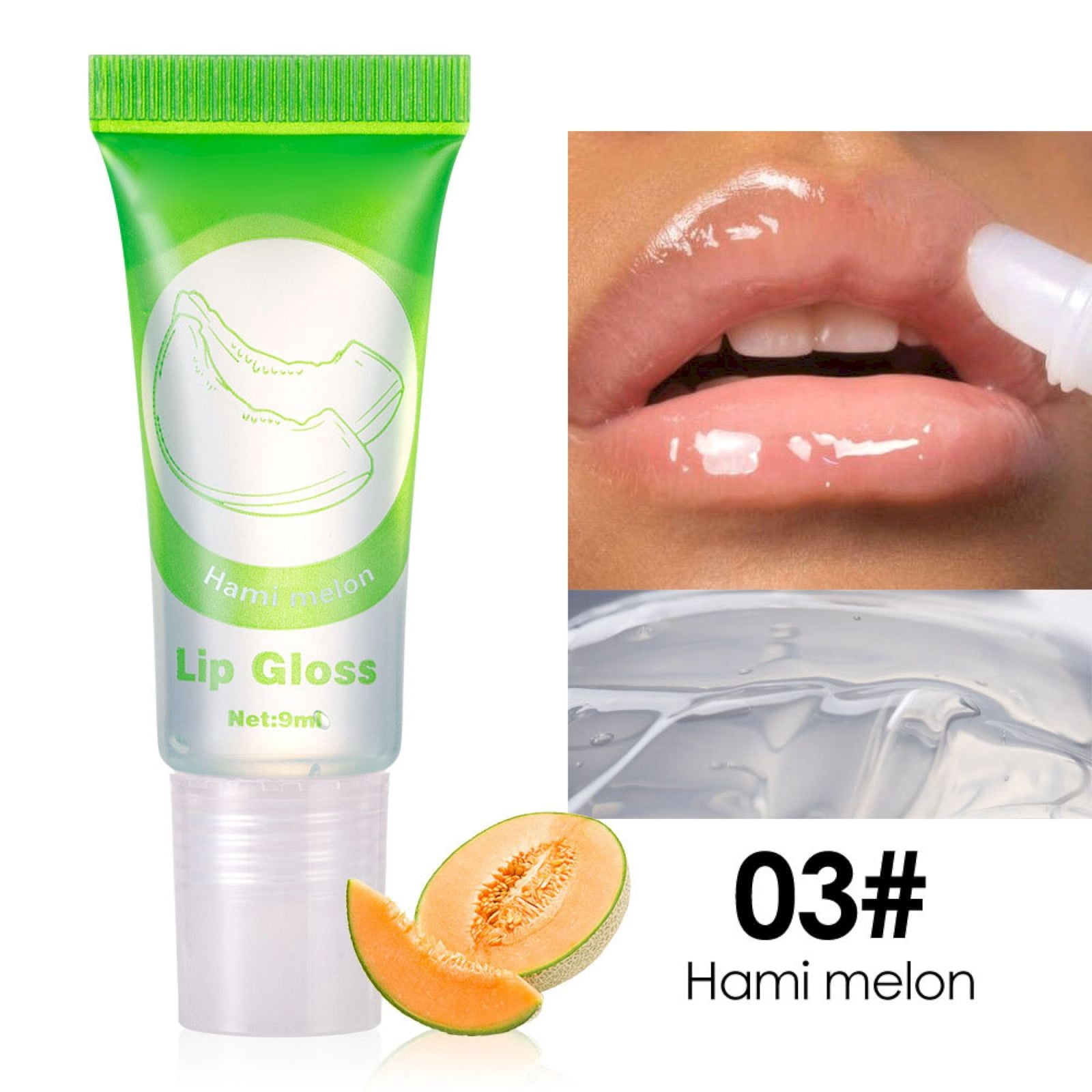 Ankoty Green Fruit Flavored Lip Gloss Set Long Lasting Moisturizing ...