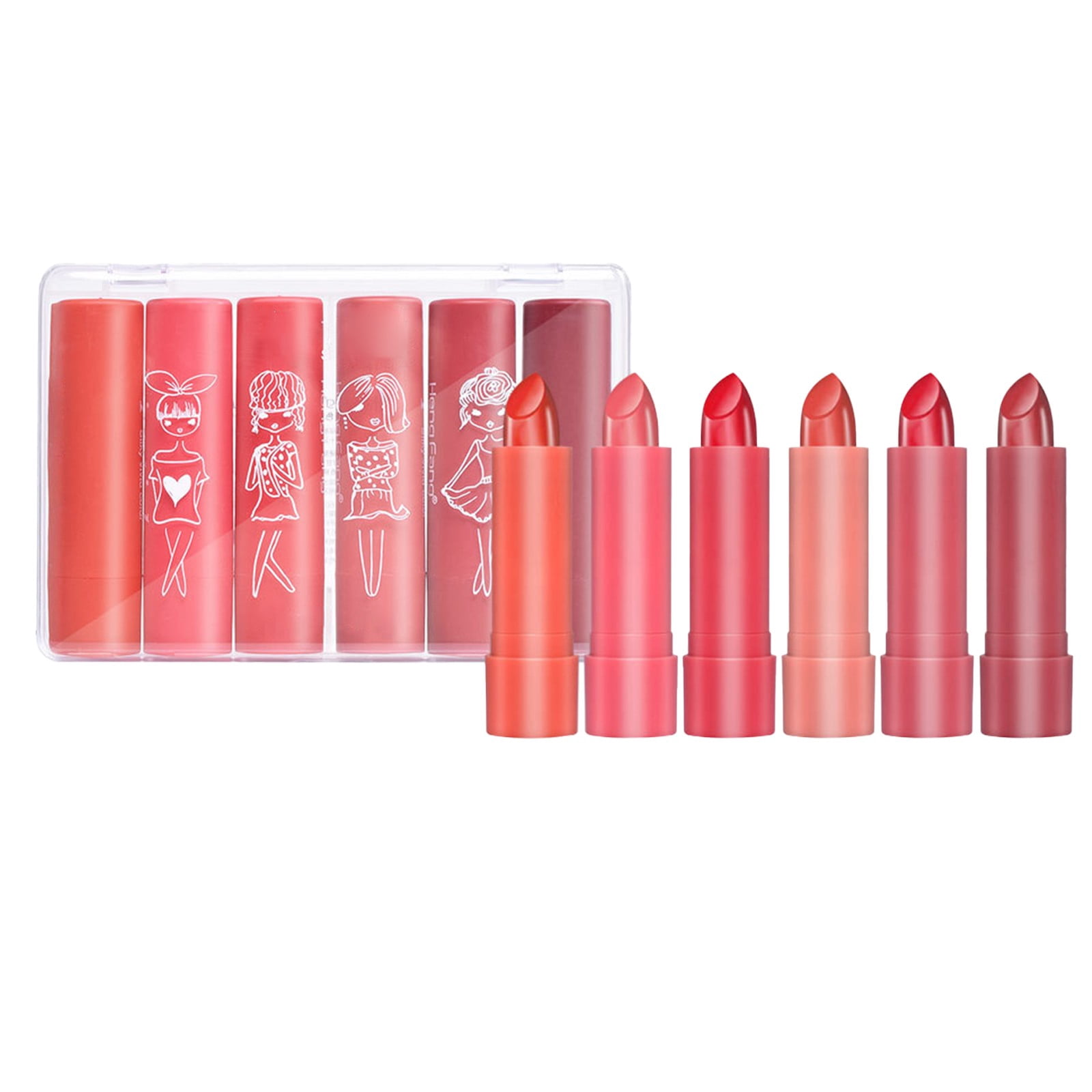 Ankoty Non-Sticky and Lightweight 6 Pack Mattes Lipstick Makeup Set ...