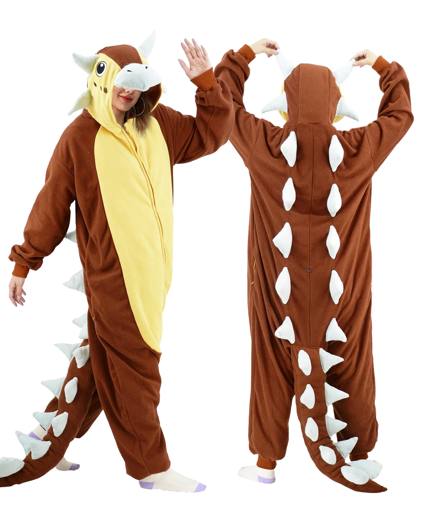 Ankylosaurus Onesie - Dinosaur Onesies Adult Halloween Dinosaur Costume ...