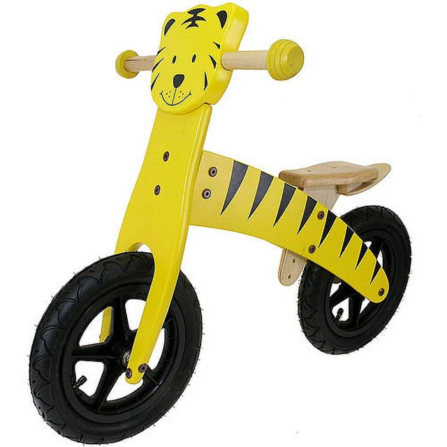 Anlen Tiger 12 in Wooden Balance/Running Bike - Walmart.com