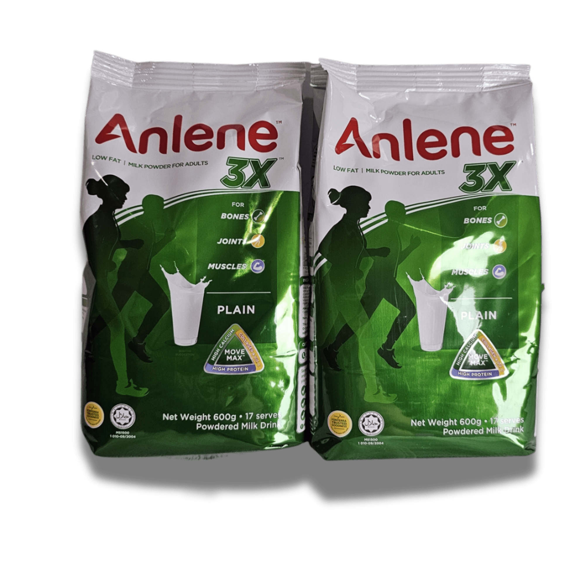 Anlene High Calcium & Protein Low Fat Milk Powder for Adults, 2 Packs ...