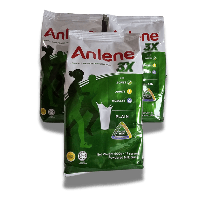 Anlene Low Fat Milk Powder for Adults 600 grams x 3 - Walmart.com