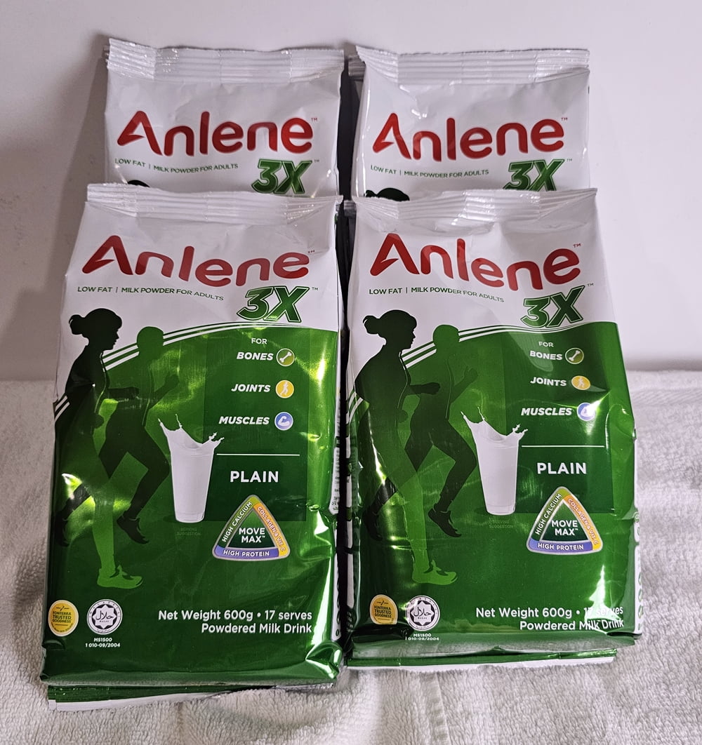 Anlene Low Fat Milk Powder for Adults 600 grams x 4 - Walmart.com