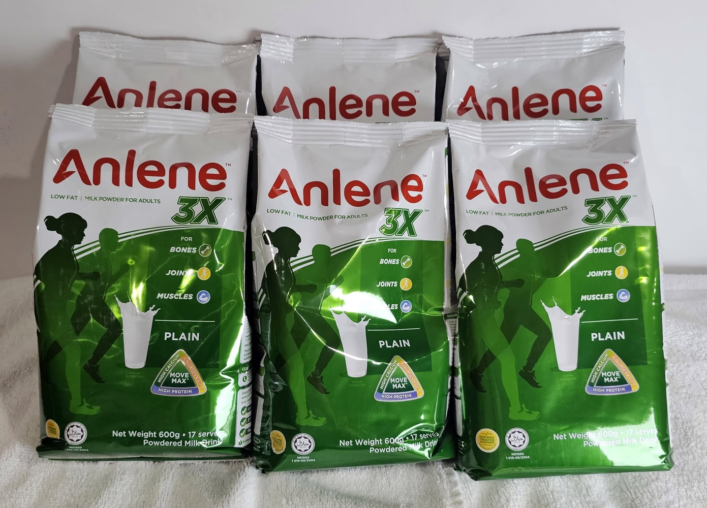 Anlene Low Fat Milk Powder for Adults 600 grams x 6 - Walmart.com