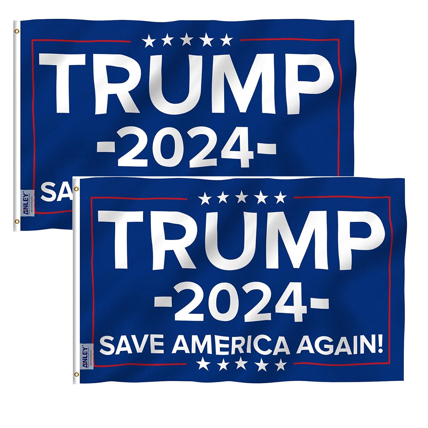 Anley 2 Pack 3x5 Foot Donald Trump Flag Polyester - Walmart.com