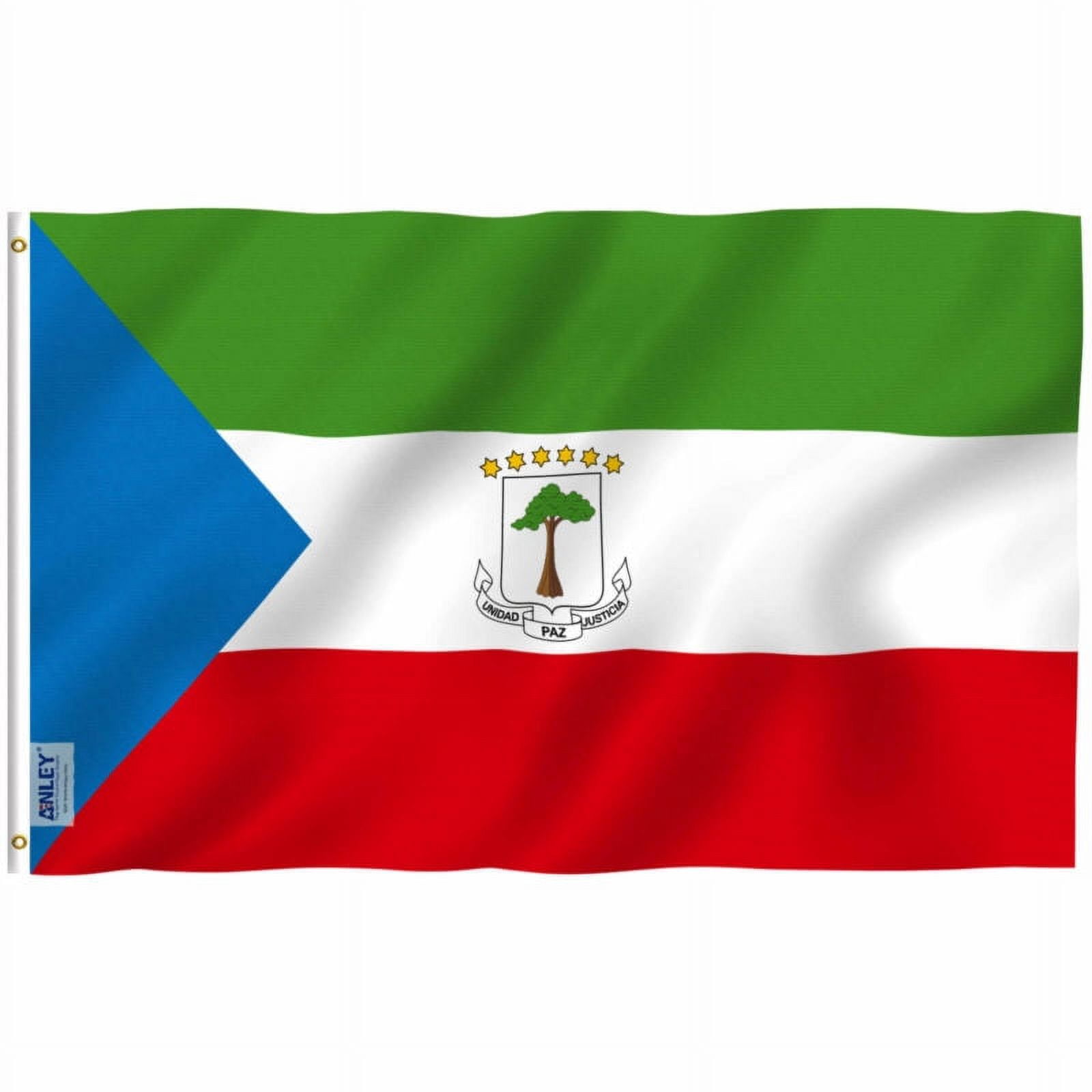 Anley 3 ft x 5 ft Equatorial Guinea flag - Equatorial Guinean Flags ...