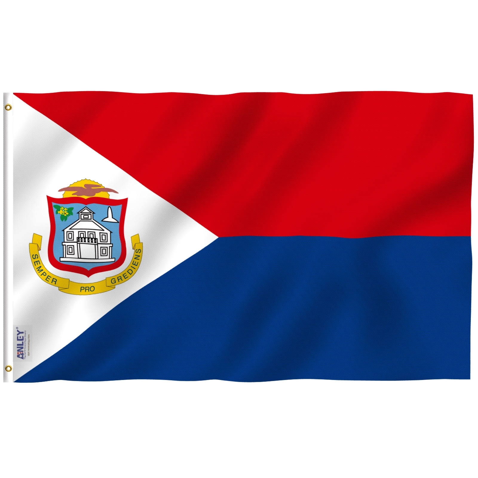 Anley 3 ft x 5 ft Sint Maarten Flag - Saint Maarten St Maarten Flags ...
