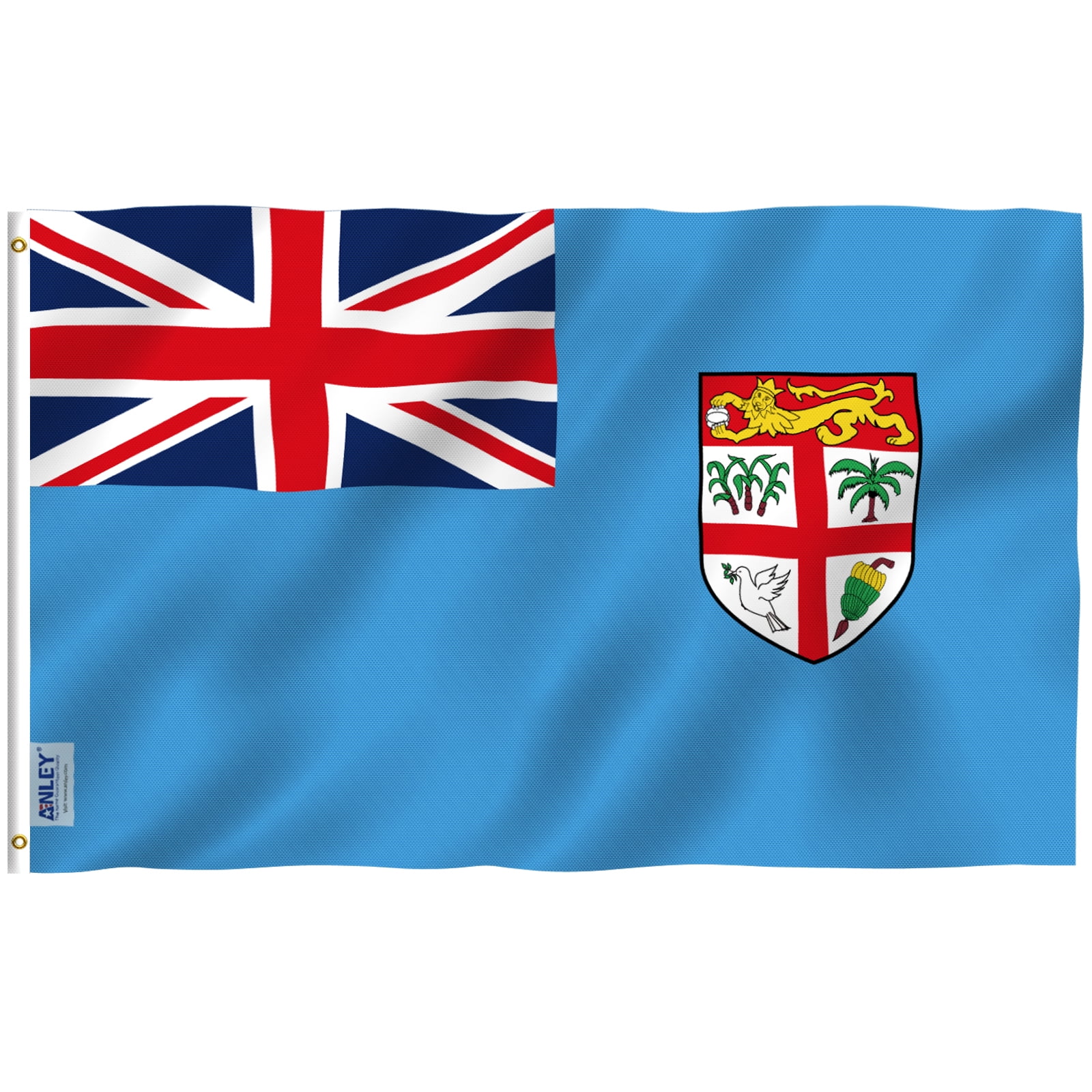 Anley 3 ft x5 ft Fiji Flag - Fijian Flags Polyester - Walmart.com