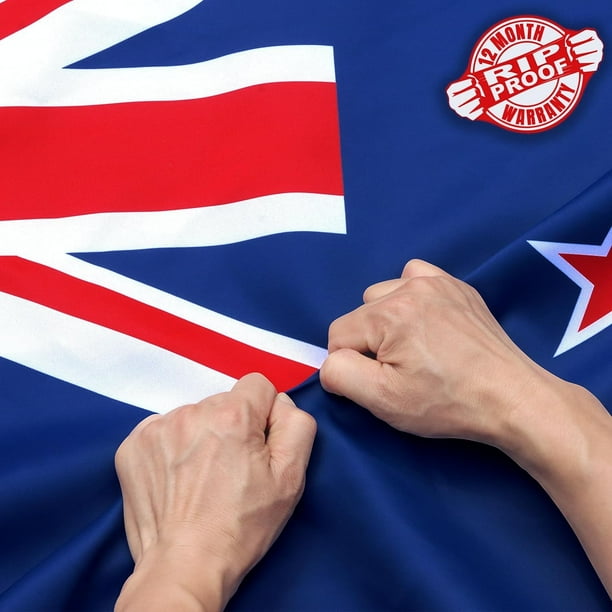 Anley 3' x 5' Rip-Proof Technology Double Sided 3-Ply New Zealand Flag ...