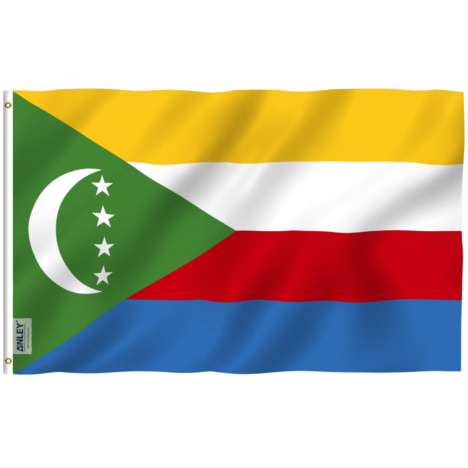 Anley 3x5 Feet Comoros flag - Comorian Flags Polyester - Walmart.com