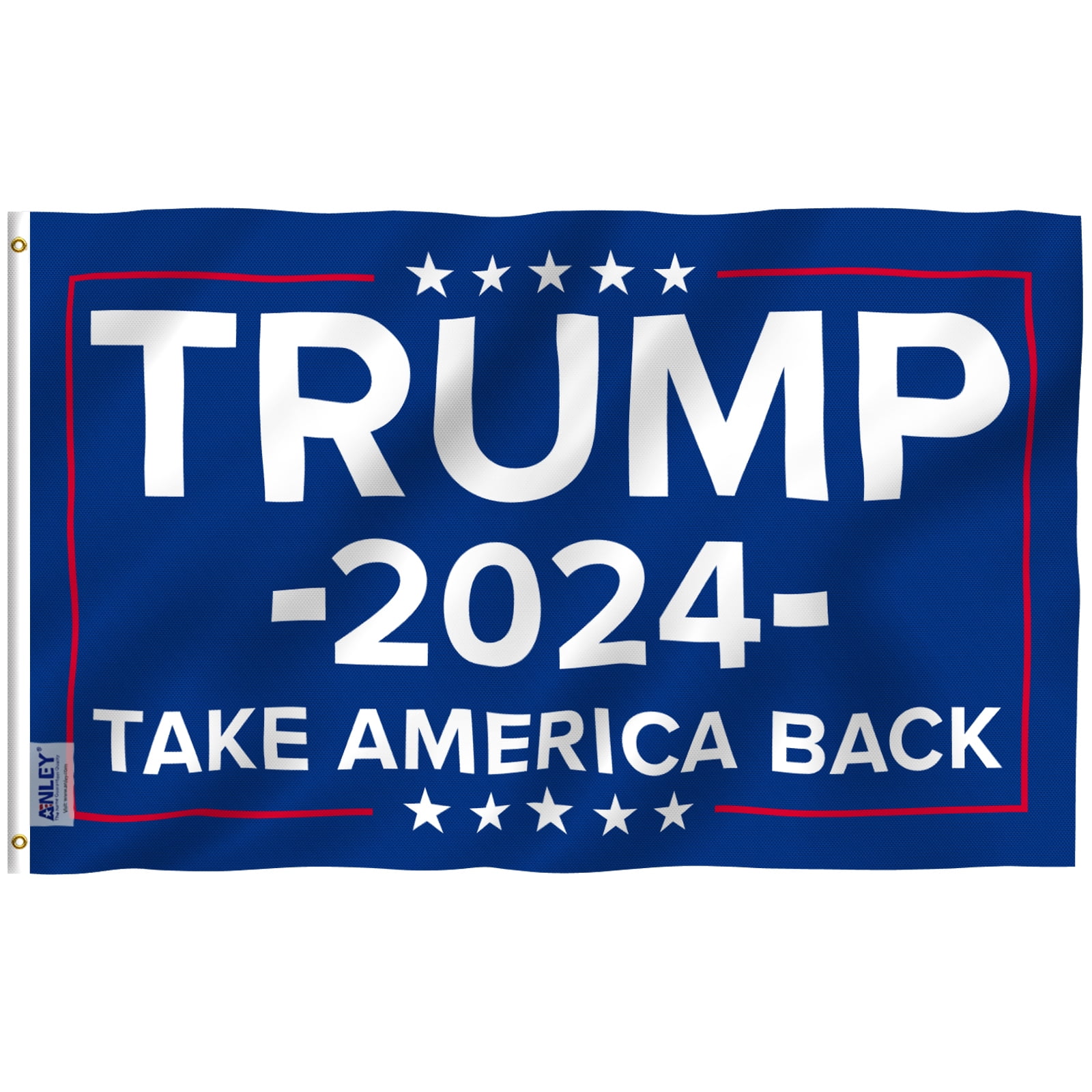Anley 3x5 Foot Trump 2024 Take America Back Flag - Donald Trump ...