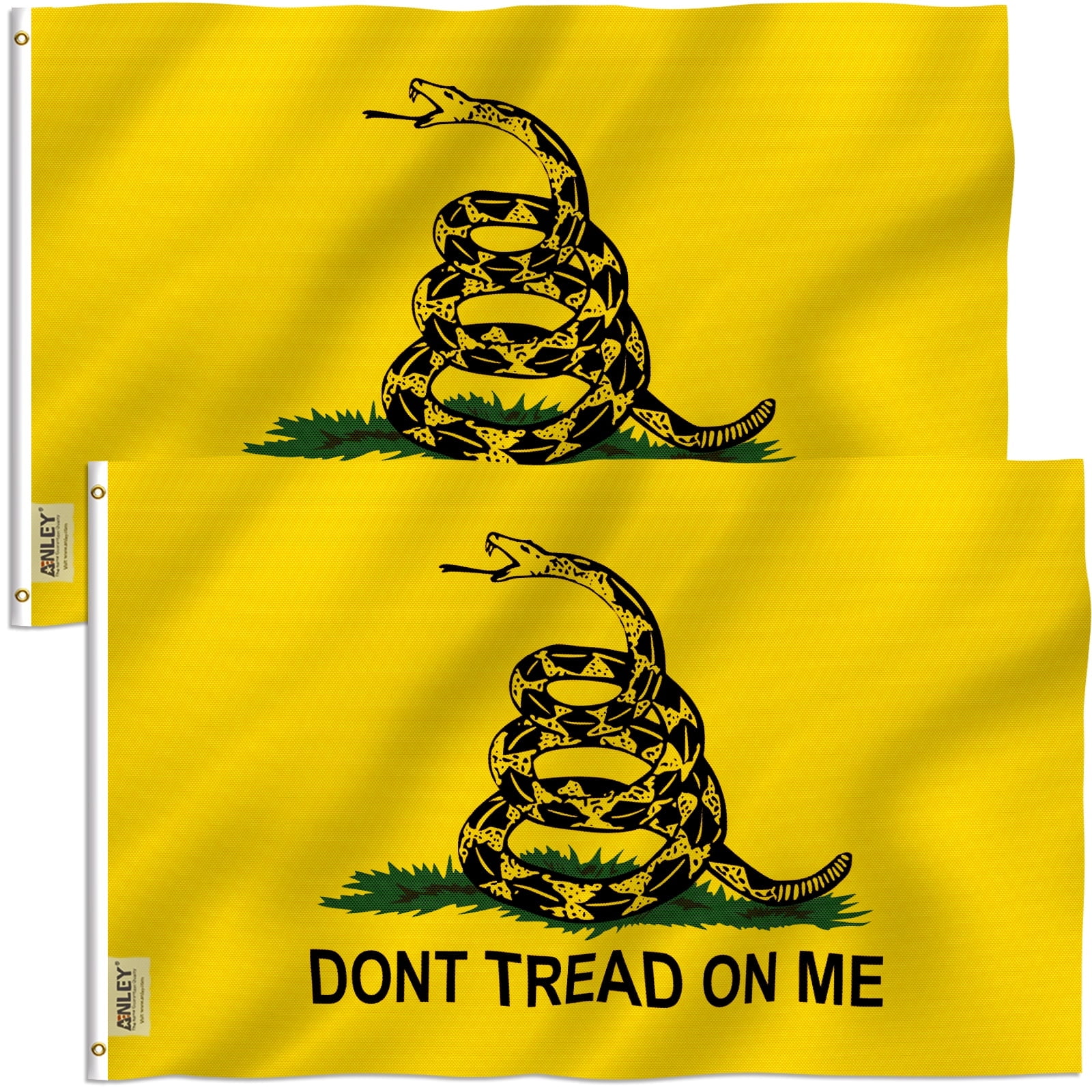 Anley Standard Size 3x5 Ft Don't Tread On Me Fly Breeze Flags with ...