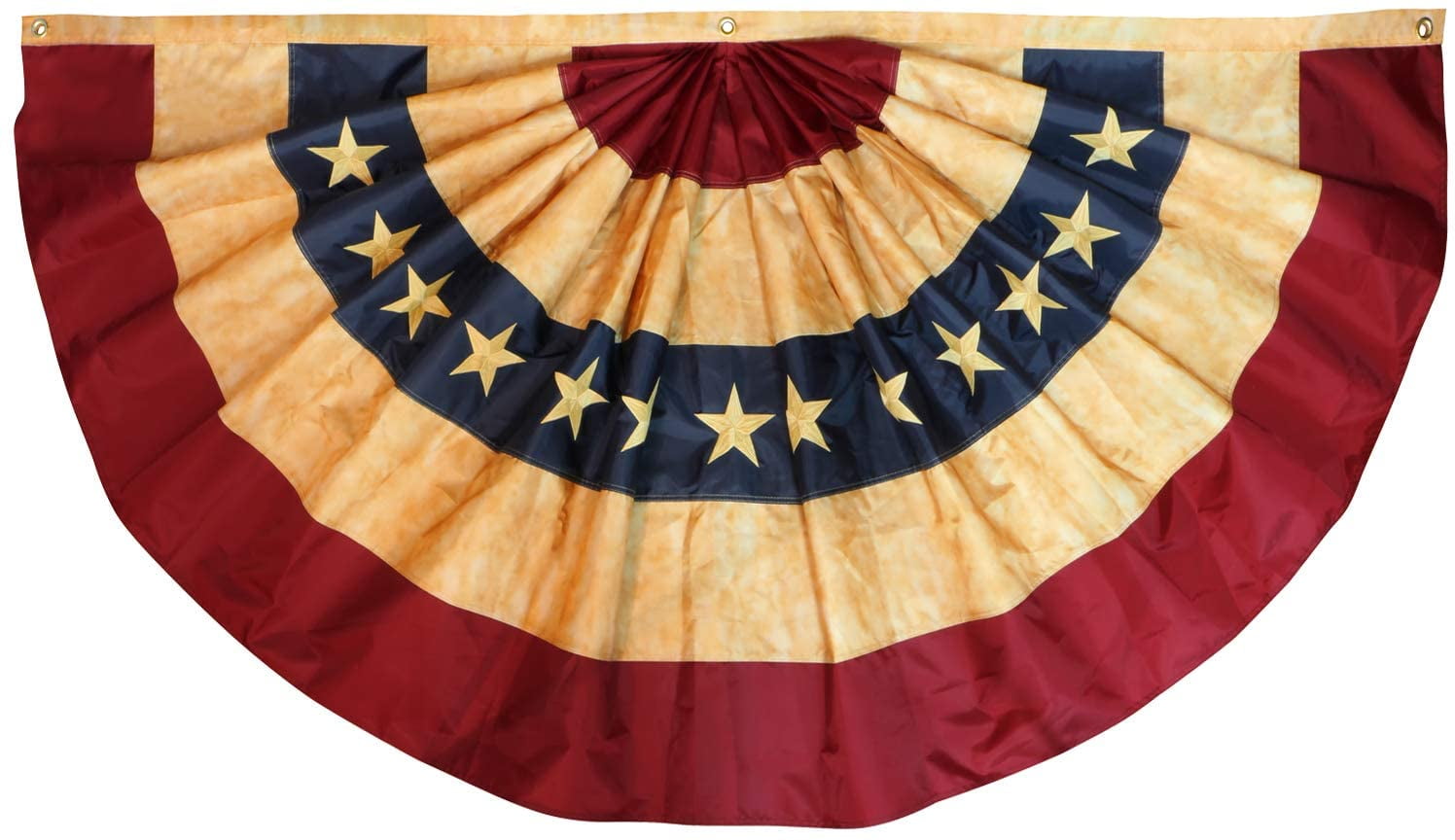 Anley 3x6 Ft Vintage Style Usa Pleated Fan Flag American Us Bunting