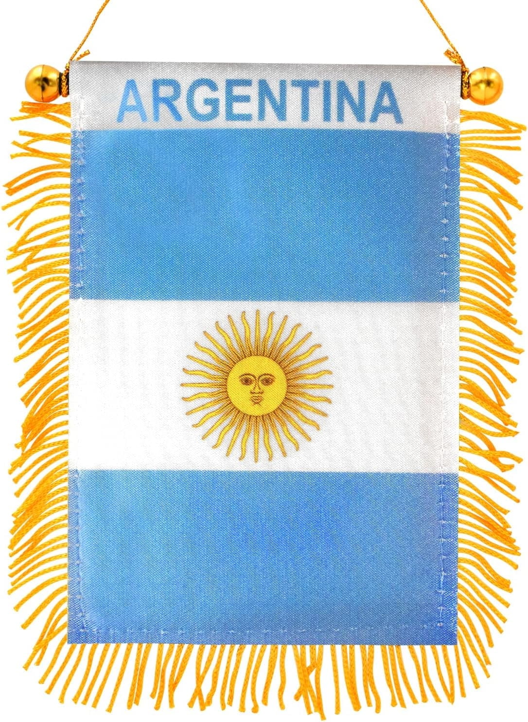 Anley 4 X 6 Inch Argentina Fringy Window Hanging Flag - Mini Flag ...
