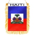 Anley 4 X 6 Inch Haiti Fringy Window Hanging Flag - Mini Flag Banner ...