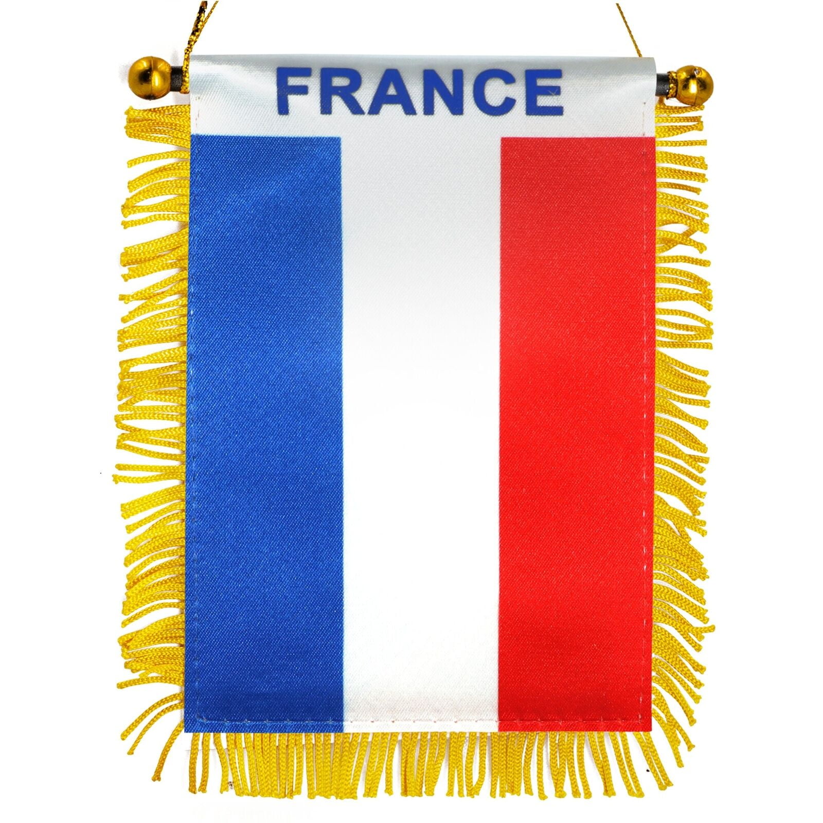 Anley 4 x 6 Inch France Fringy Window Hanging Flag - Fringed French ...