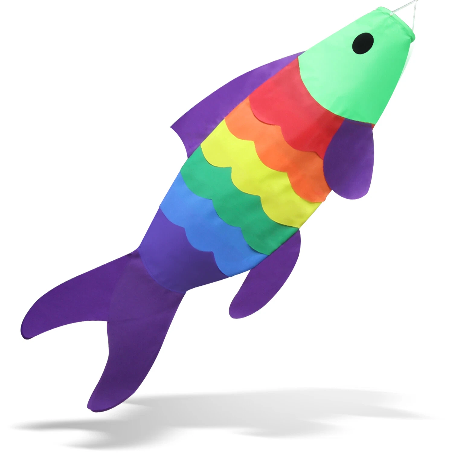 Anley 40-Inch Carp Windsock - Rainbow Koi Gold Fish Wind Streamer ...