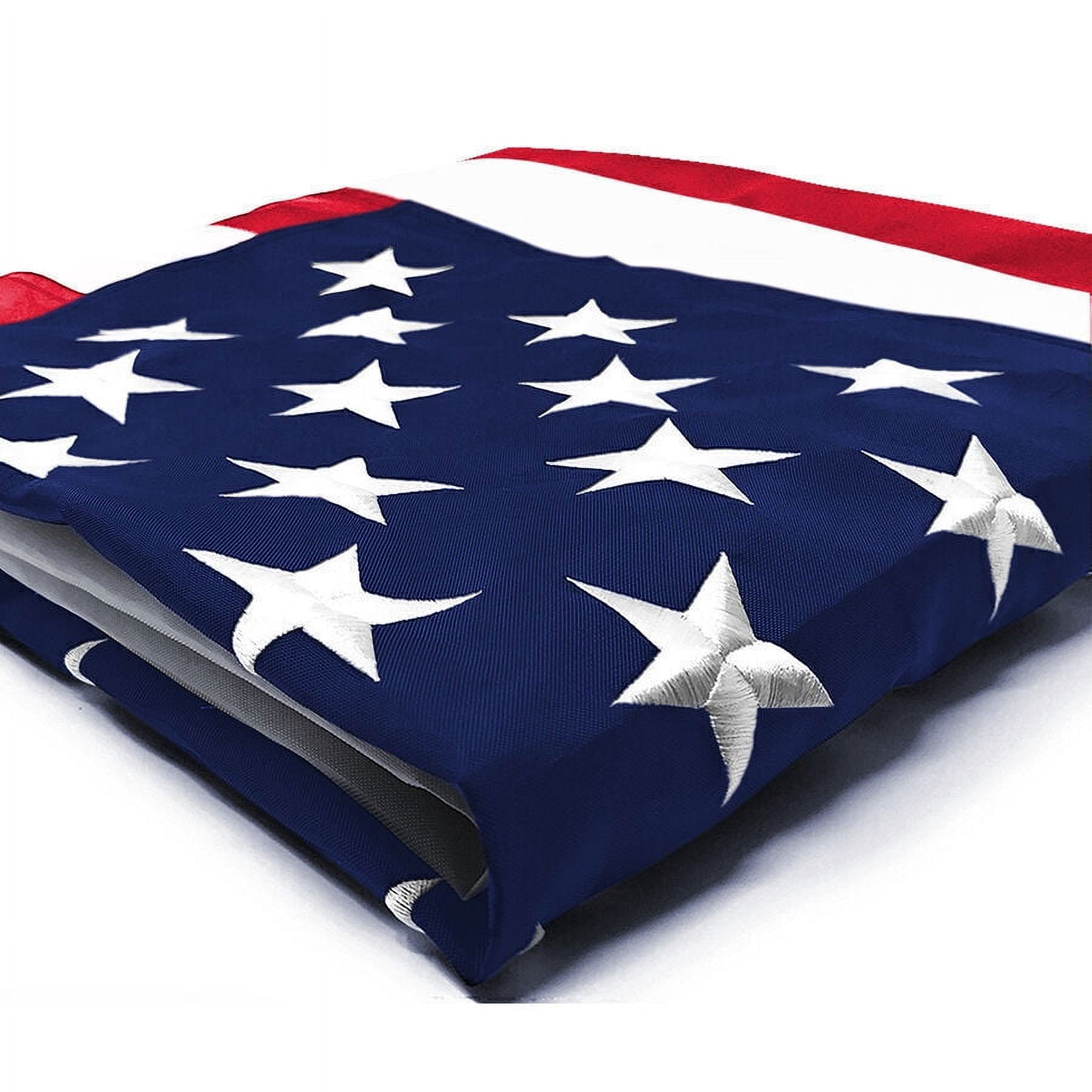 Anley 6x10 Foot American Flag Embroidered US Flag USA Banner Heavy Duty ...