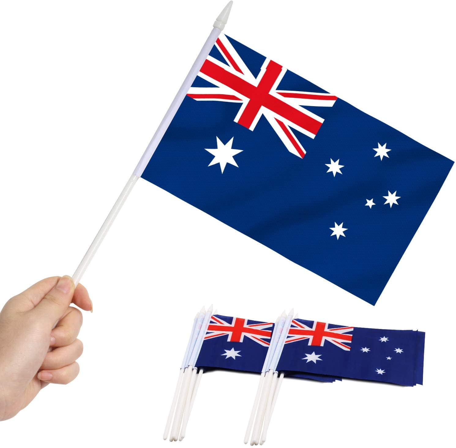 Anley Australia Mini Flag - 5 in x 8 in Hand Held Miniature Australian ...