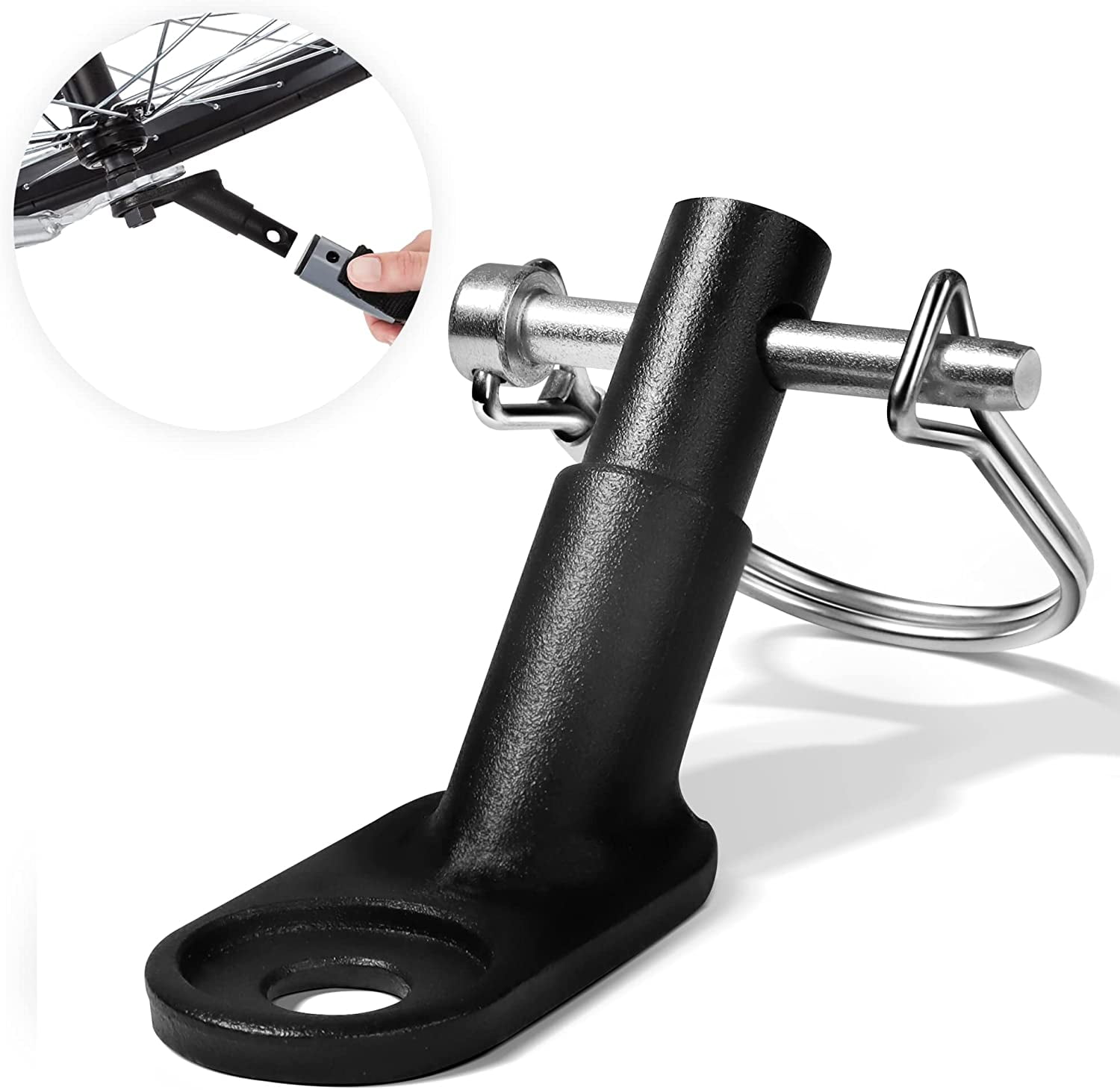 Anley Bike Trailer Coupler, Hitch Connector, Durable Metal Attachment ...