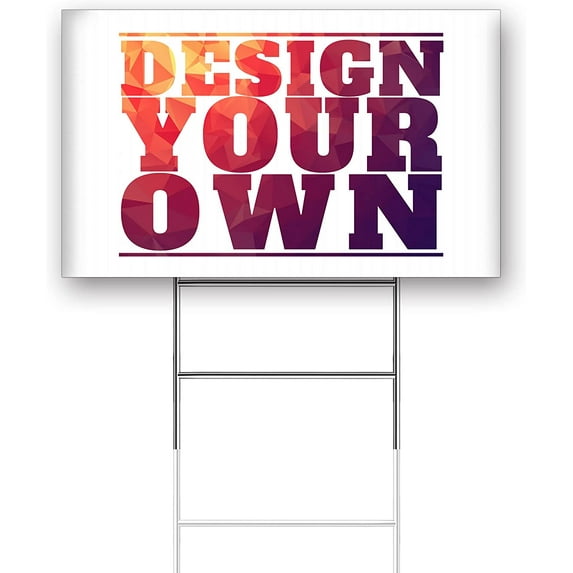 Anley Custom 24” x 18” Personalized Yard Signs for Business, Sale, Open ...